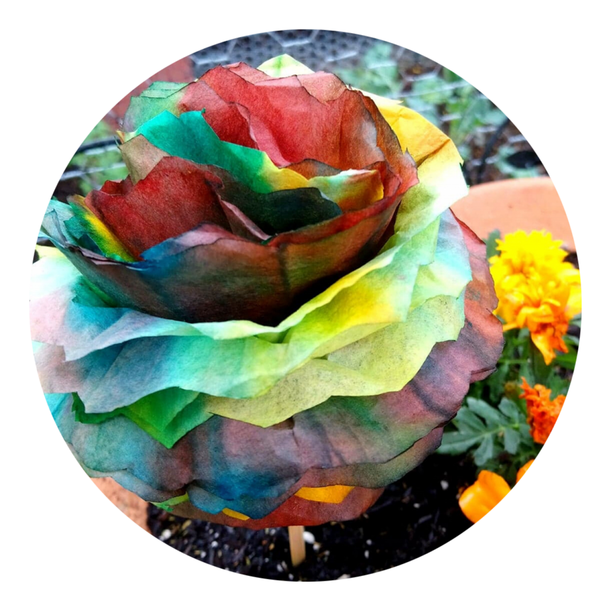 Tie Dye Coffee Filter Flowers - Arts for All Nevada